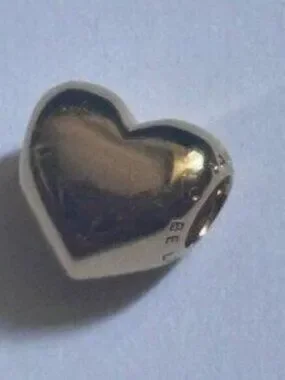 Pandora | Jewelry | Pandora Gold Heart Charm | Poshmark